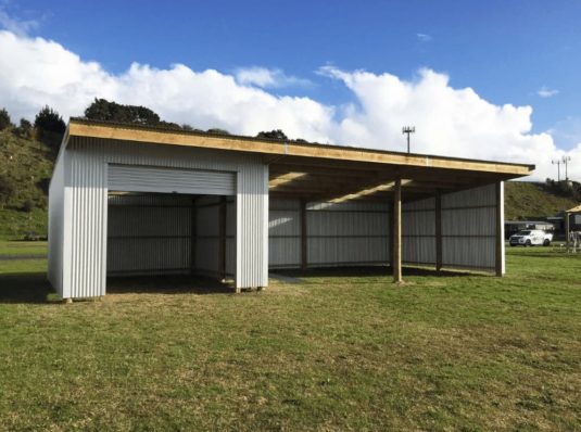 3 Bay Display Shed - Roller Door + Coloursteel Option - Woodmart