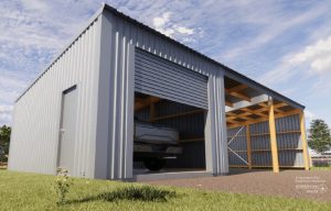 3 Bay Display Shed - Roller Door + Coloursteel Option - Woodmart